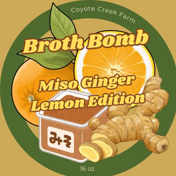 Broth Bomb - Chicken Bone Broth - Miso Ginger Lemon Edition – Coyote ...